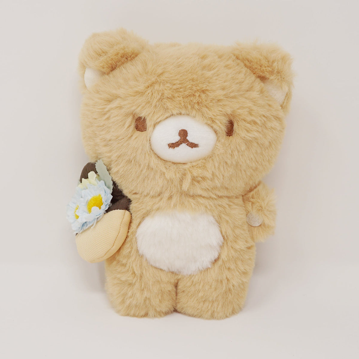 (No Tags) 2021 Fuzzy Rilakkuma with Flower Basket Plush - Rilakkuma Ma ...