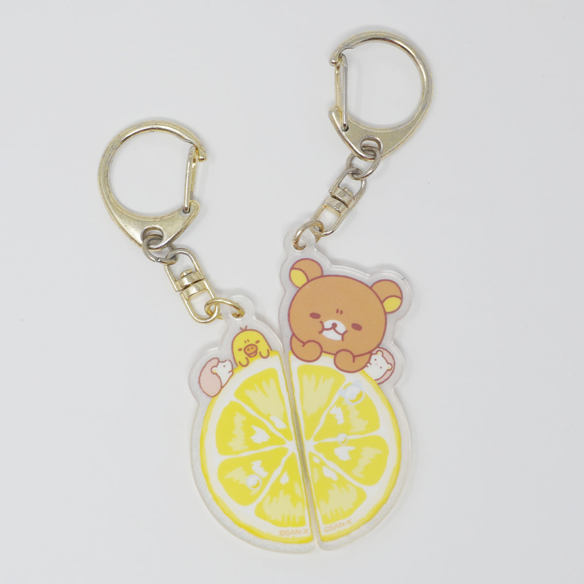 (No Tags) 2020 Lemon Pair Rilakkuma & Kiiroitori Keychain - Relax with ...