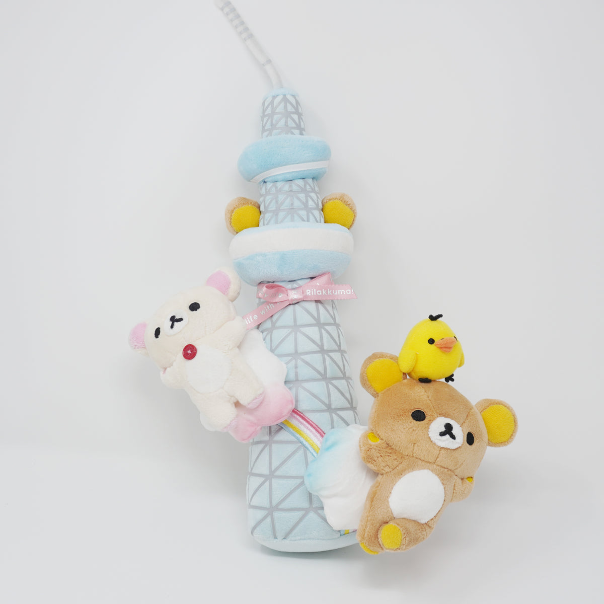 (No Tags) 2015 Rilakkuma, Korilakkuma, and Kiiroitori Skytree Plush Se ...