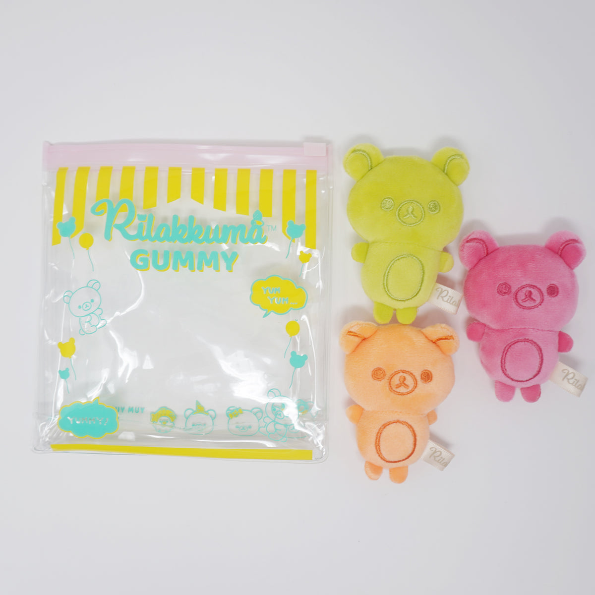 (No Tags) 2022 Rilakkuma Gummy Bears Candy Plush Set - Amusement Park ...