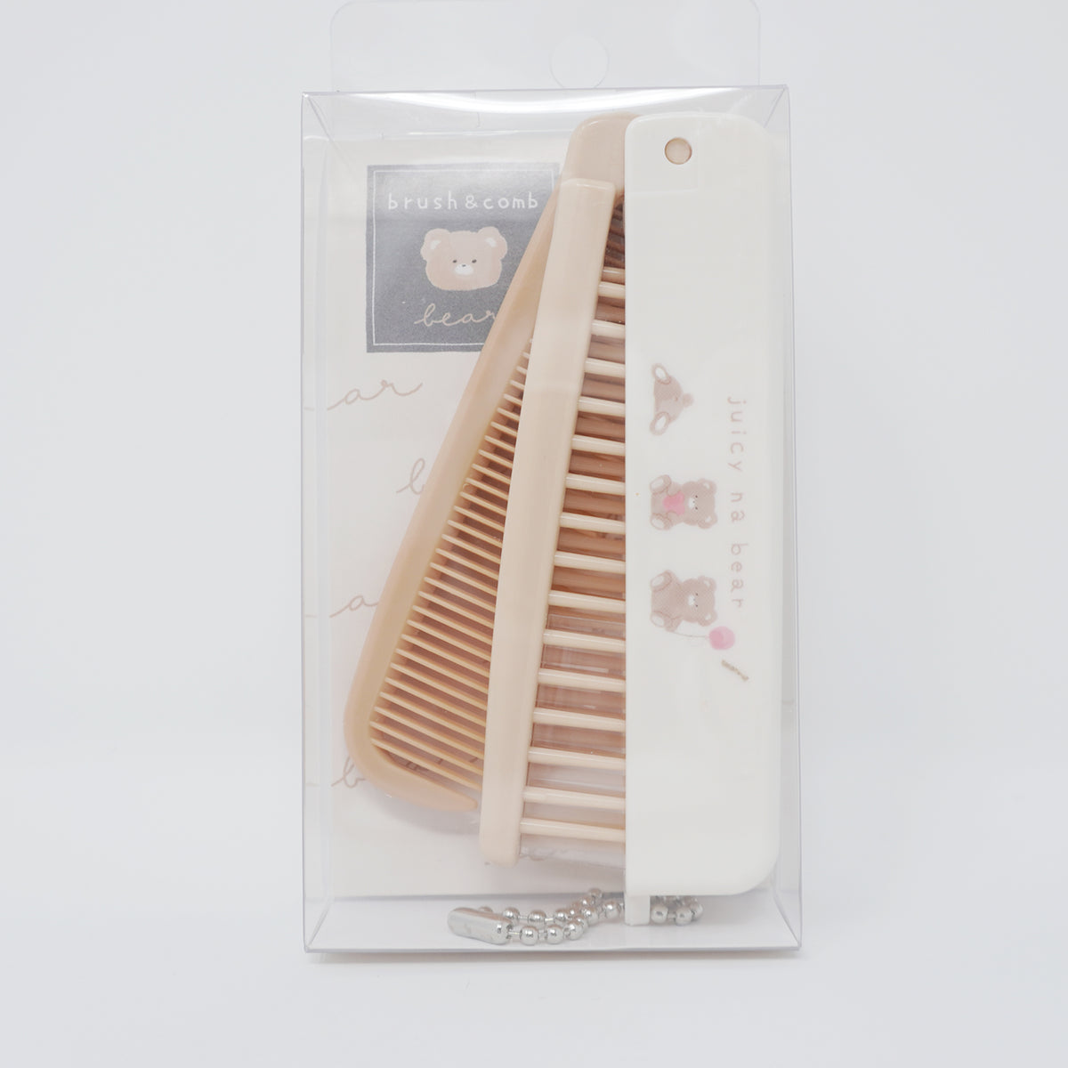 Brush & Comb 2 Way Keychain - Juicy na Bear - Kamio Japan – Mary Bear