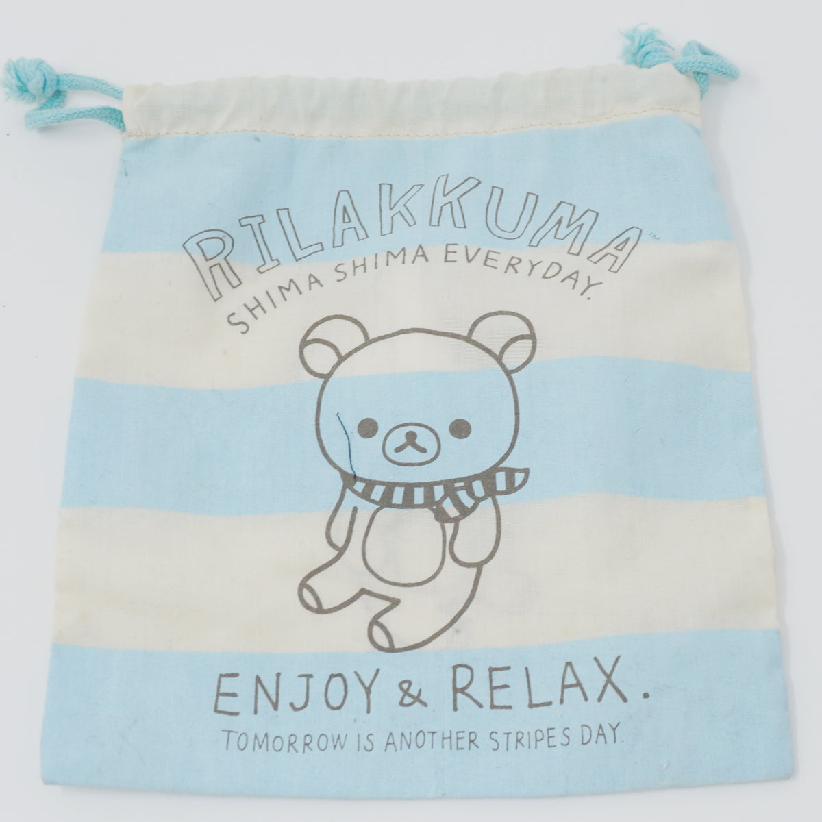 2014 Shima Shima Everyday Drawstring Linen Prize Bag - Rilakkuma - San ...