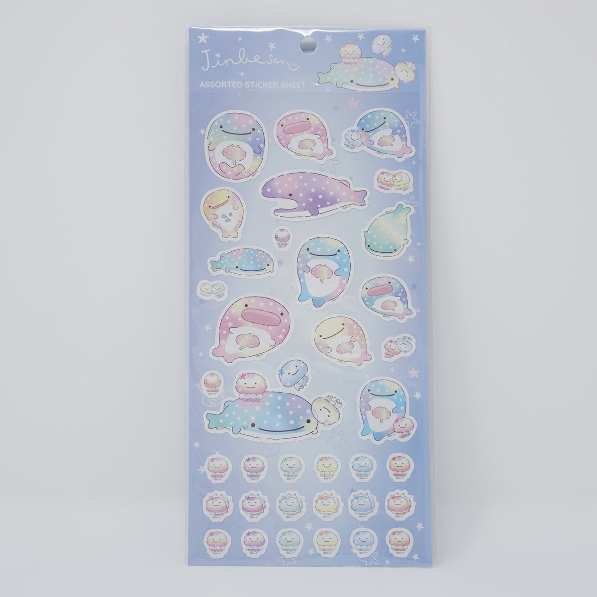 Jinbesan Nanairo Kurage Stickers Sheet A. Blue - San-X – Mary Bear