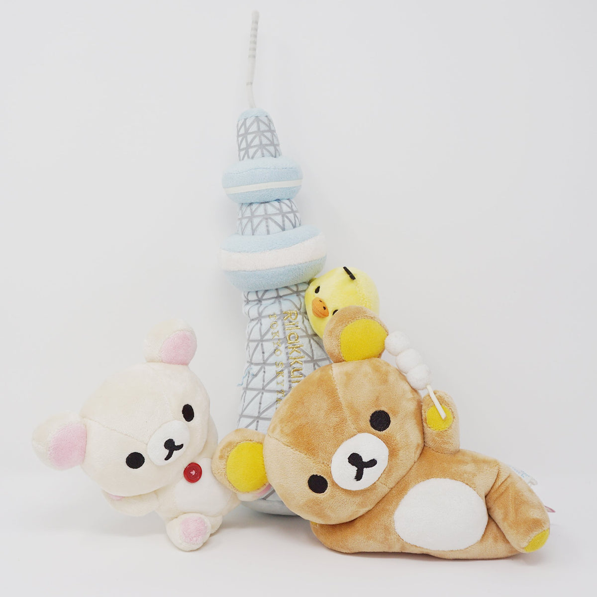 2012 Rilakkuma, Korilakkuma, & Kiiroitori Plush Set - Tokyo Skytree Ri ...