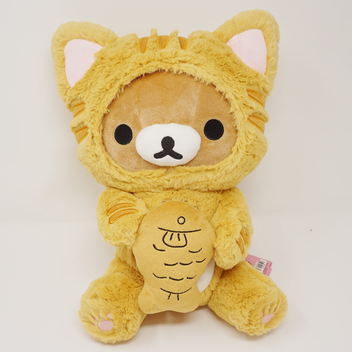 Orange Tiger Cat Rilakkuma with Taiyaki Fish Fuzzy Plush - Neko Rilakk ...