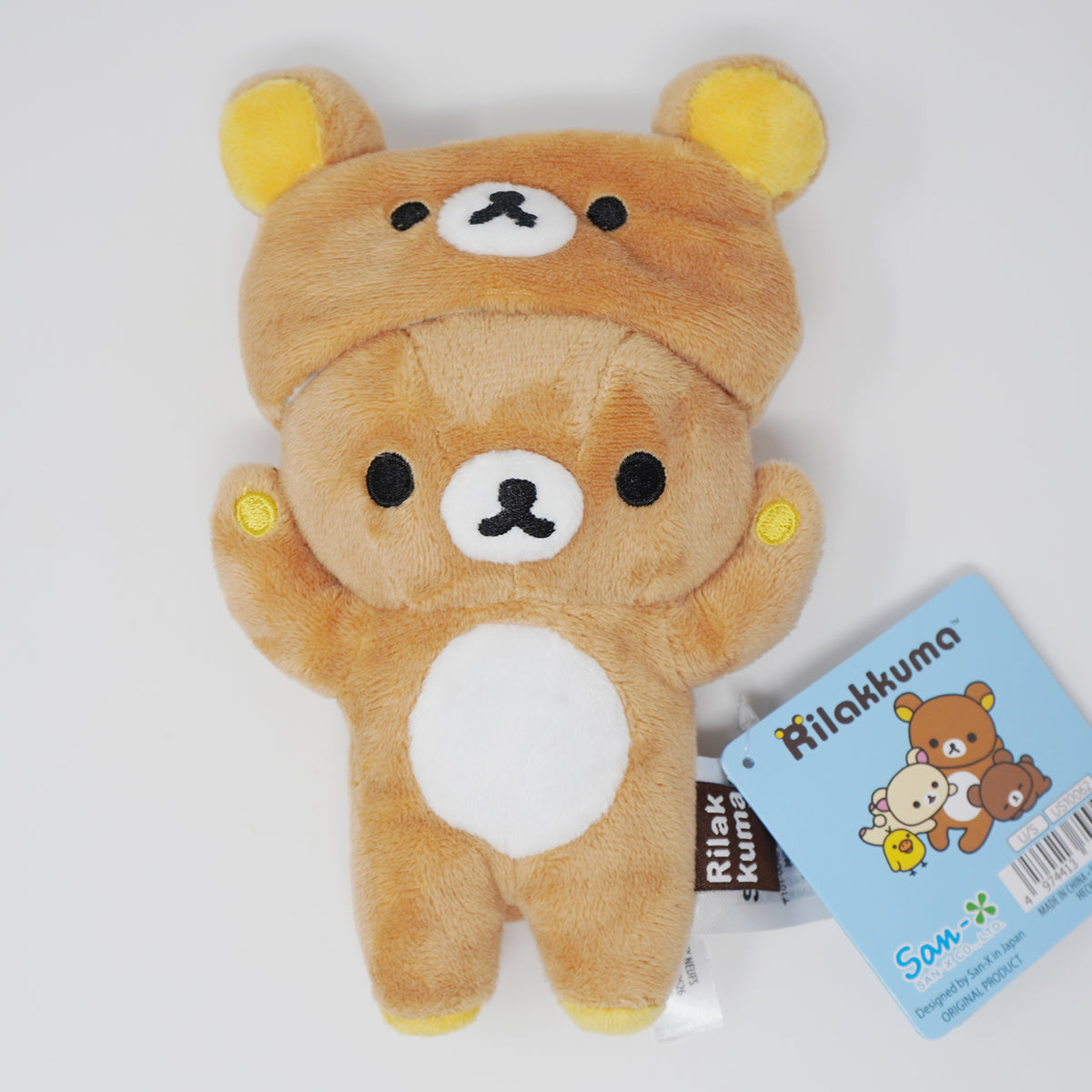 Rilakkuma Kigurumi Hat Plush Keychain - Kigurumi Theme - San-X Origina ...