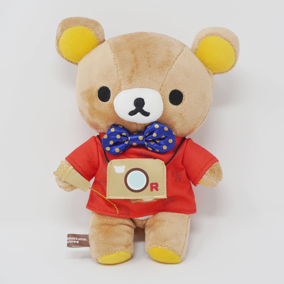 (No Tags) 2017 Rilakkuma Bow Tie & Camera Plush - Kansai Souvenir Them ...