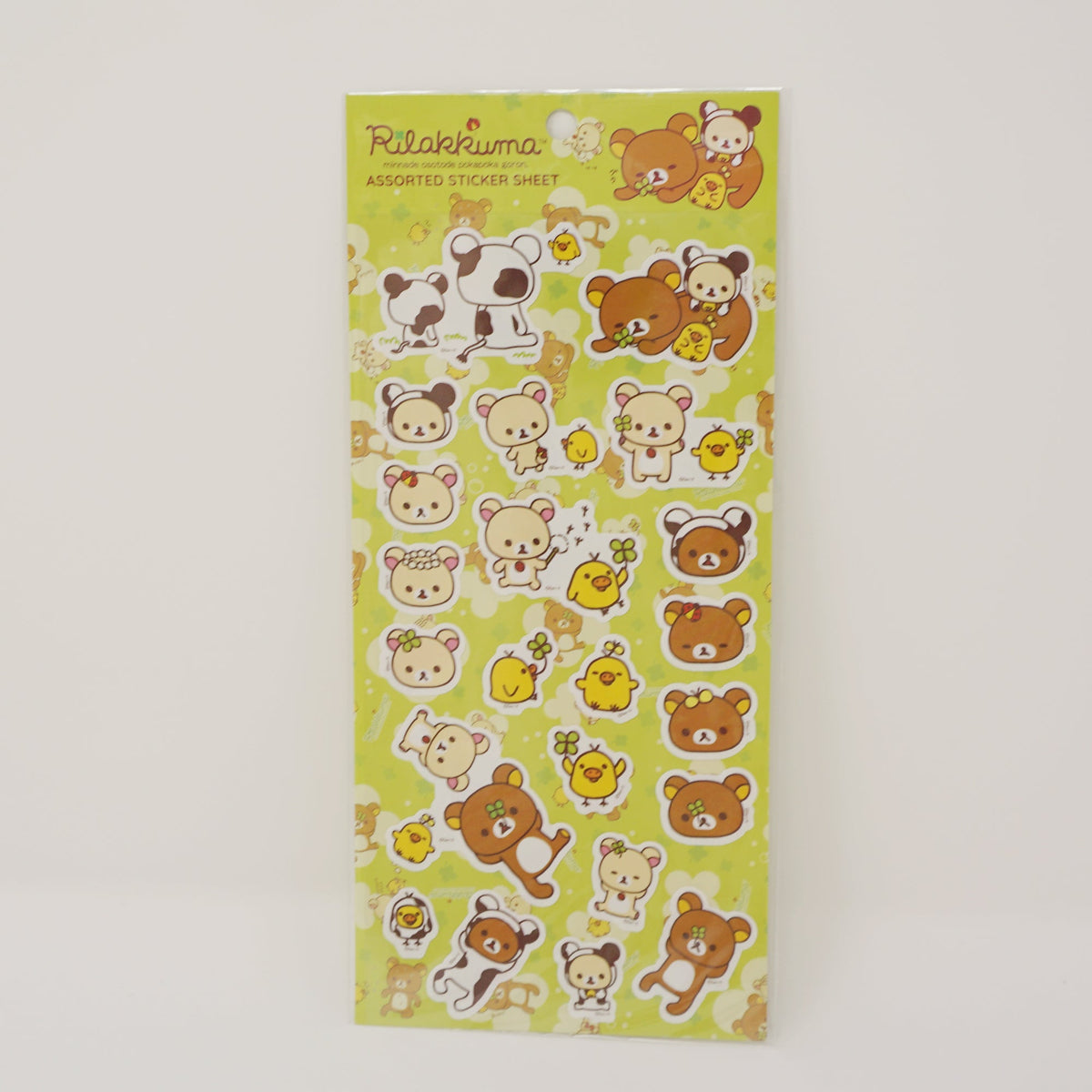 (Secondhand) Rilakkuma Cow Stickers Sheet - Rolling Around Lazy Outsid ...