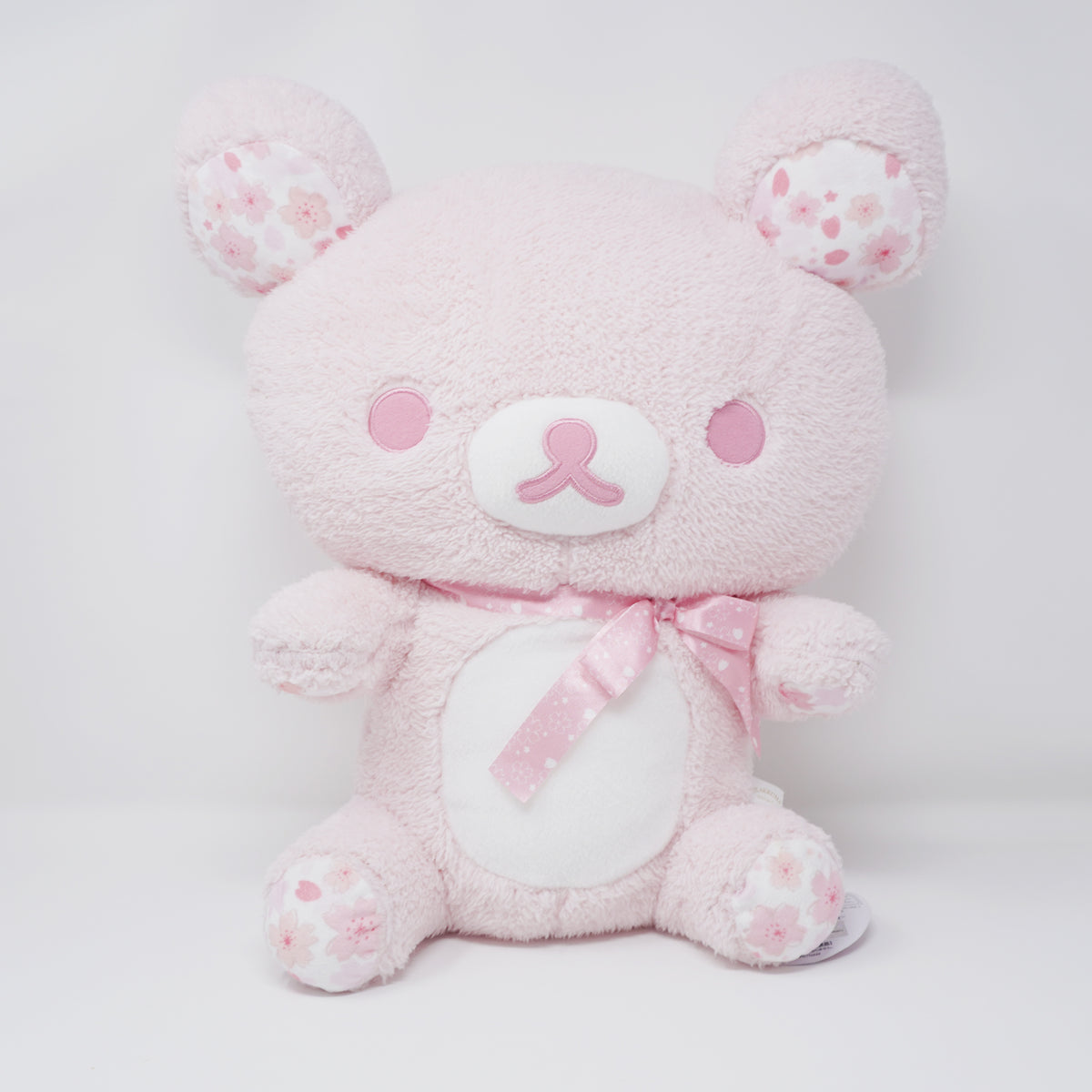 2022 Pink Rilakkuma Sitting Cherry Blossom Sakura Fuzzy XL Prize Plush ...