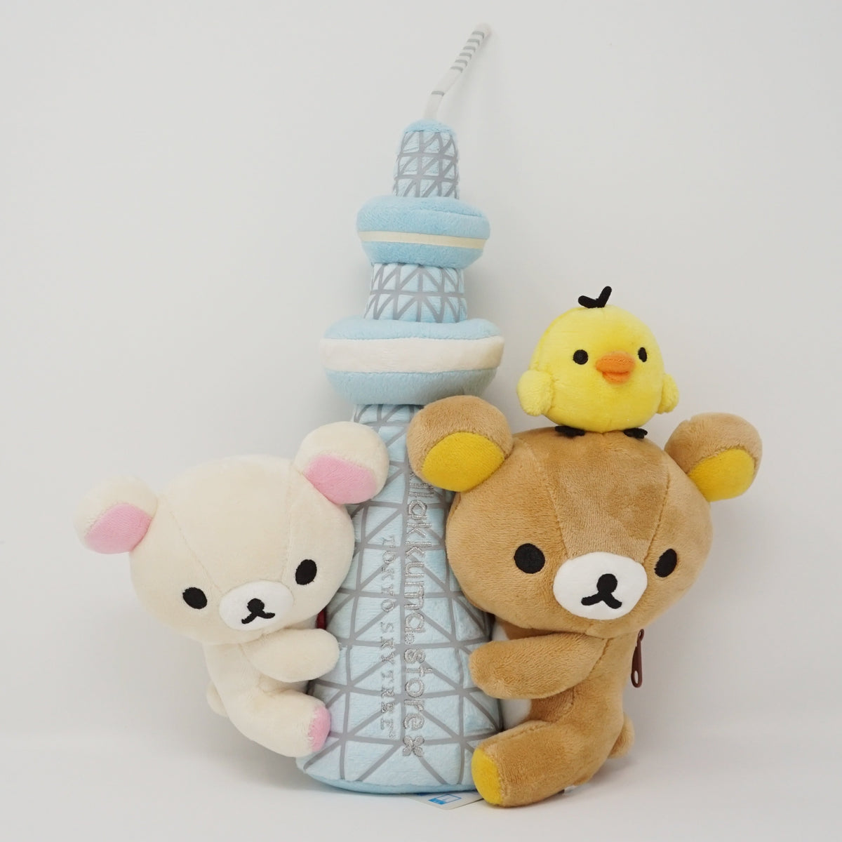 2012 Rilakkuma, Korilakkuma, and Kiiroitori with Skytree Tower Plush ...