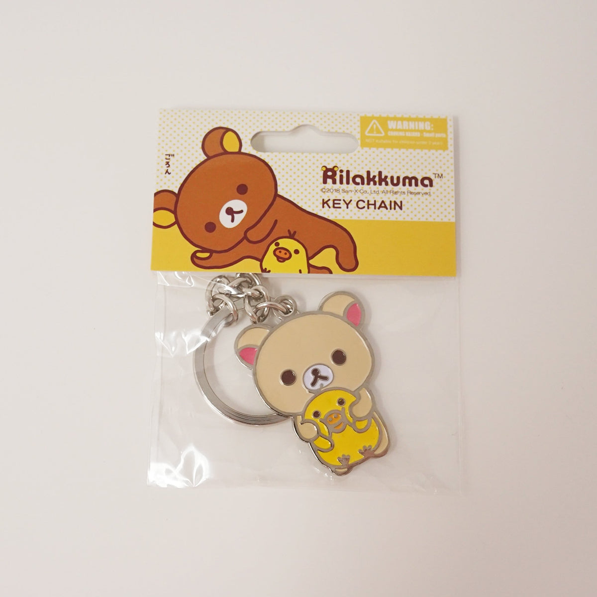 Korilakkuma with Kiiroitori Enamel Keychain - Rilakkuma San-X – Mary Bear