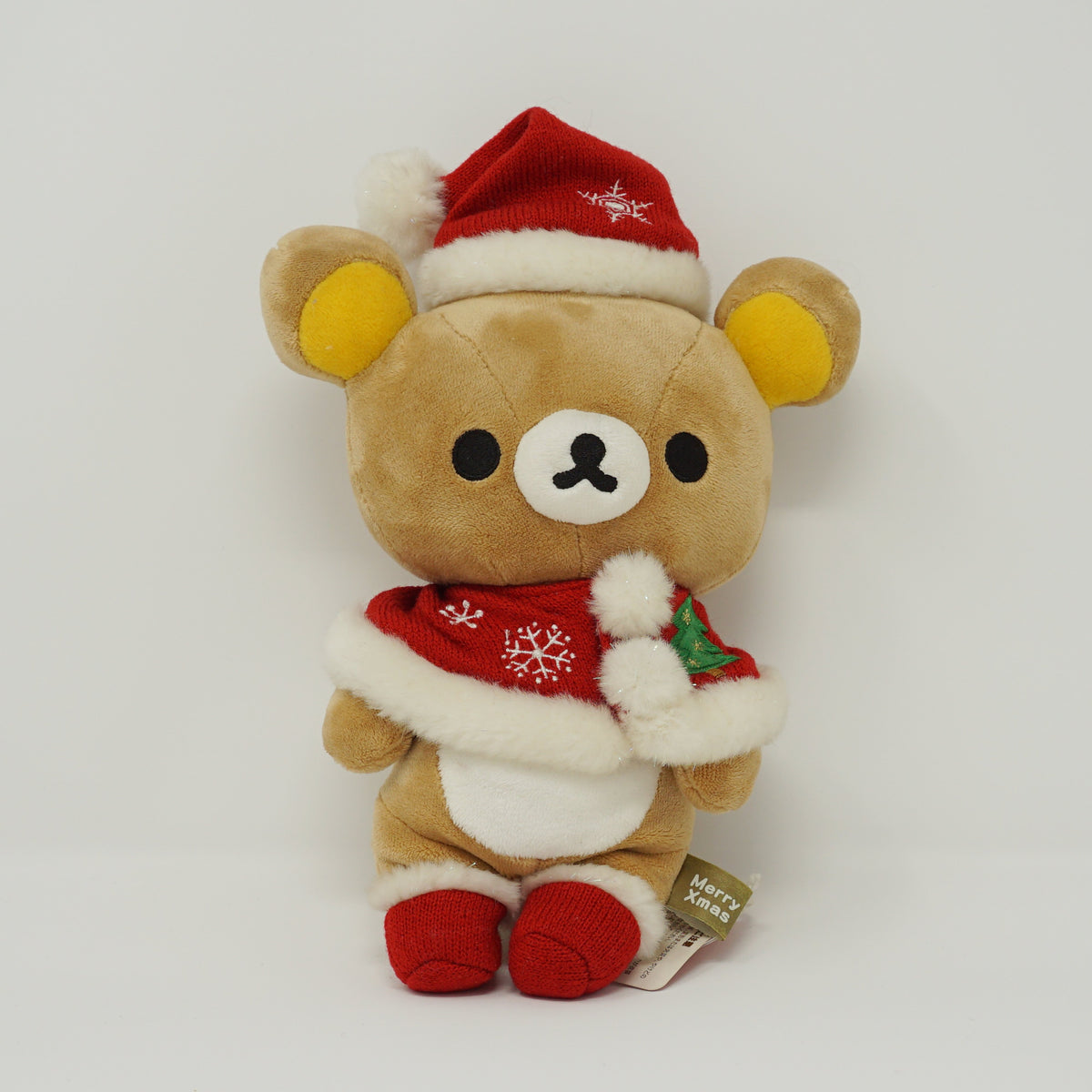 2009 Fuzzy Pom Pom Santa Cape Rilakkuma Plush - Christmas Rilakkuma St ...
