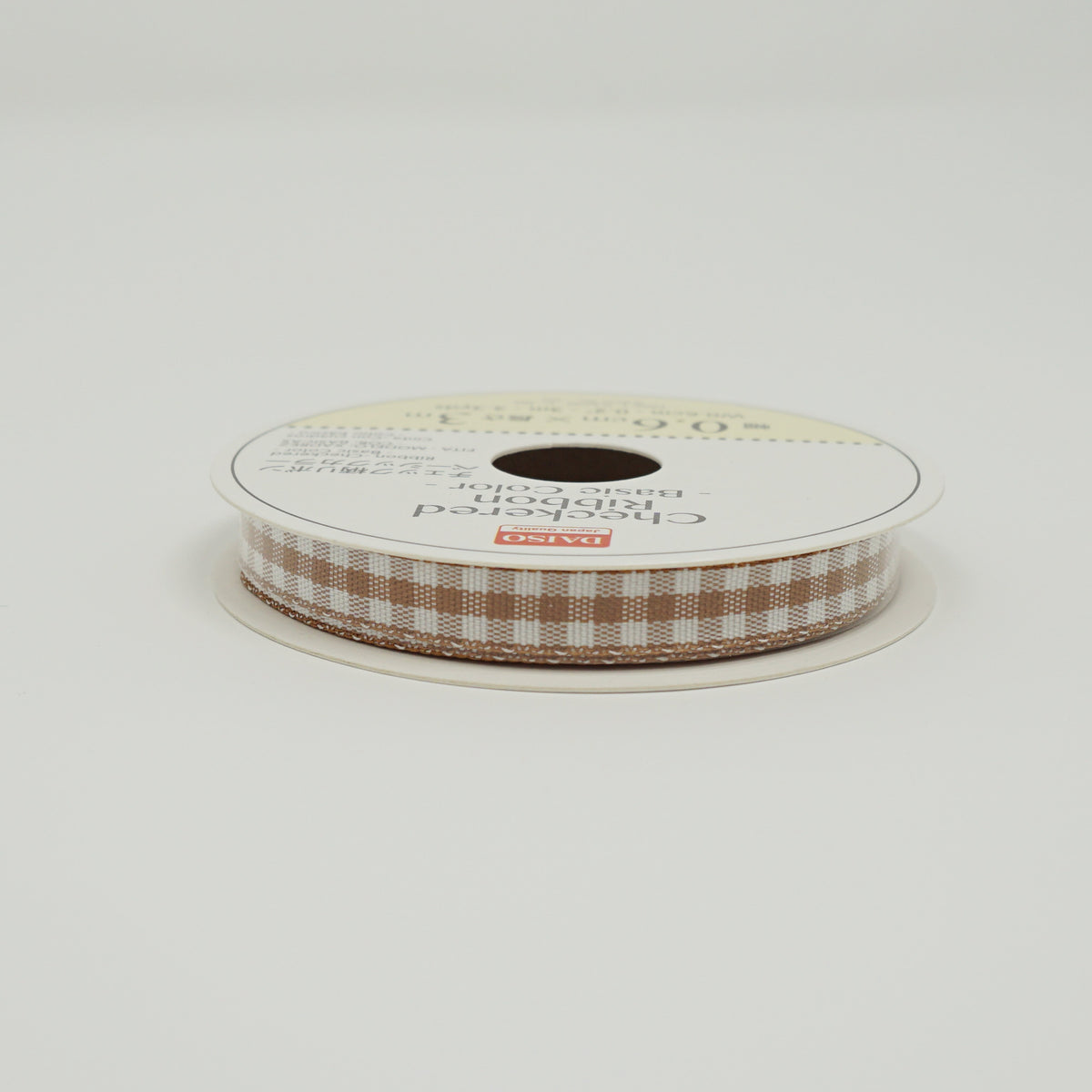 Brown Gingham Ribbon - Thin Size – Mary Bear
