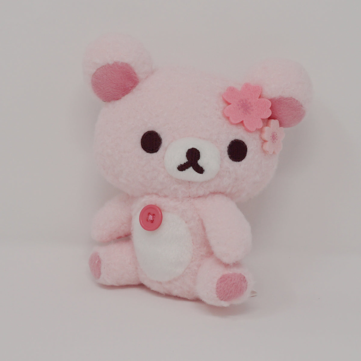Fuzzy Rilakkuma Sitting Plush - Sakura (Cherry Blossom) Rilakkuma (No ...