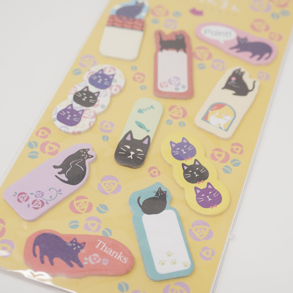 Neko Ranman Cat Sticky Note Set – Mary Bear