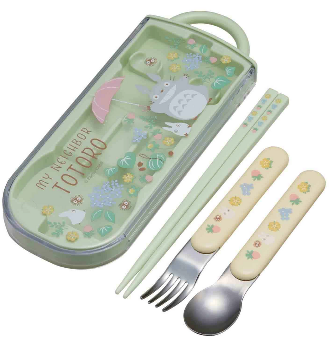 Totoro Flower Field Utensil Set Bento Lunch - My Neighbor Totoro - Stu ...